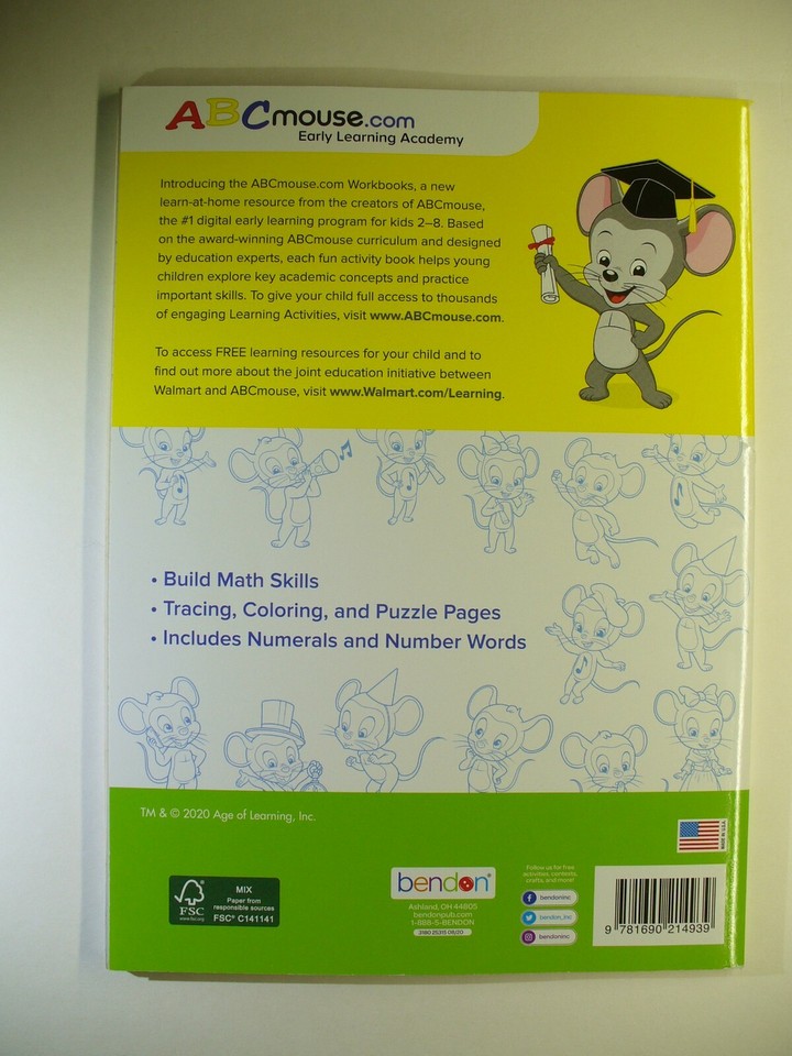 Math: Counting 1-10 Workbook - ABCmouse - Early Learning Academy | eBay