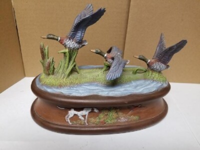 10" Ceramic Mallard Duck Container | eBay