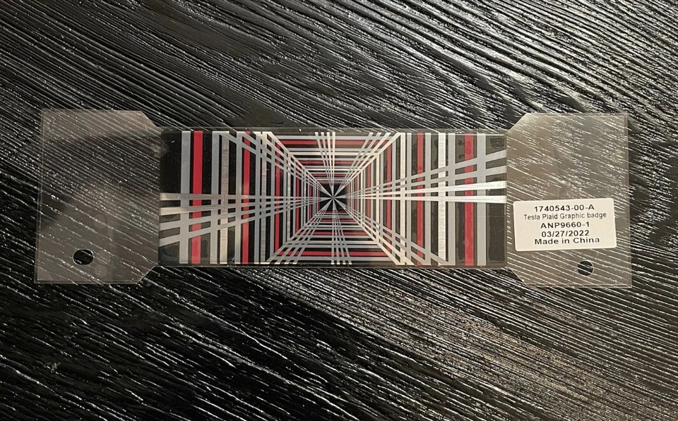 Tesla Plaid Badge Genuine OEM Model S and Model X Brand NEW | eBay