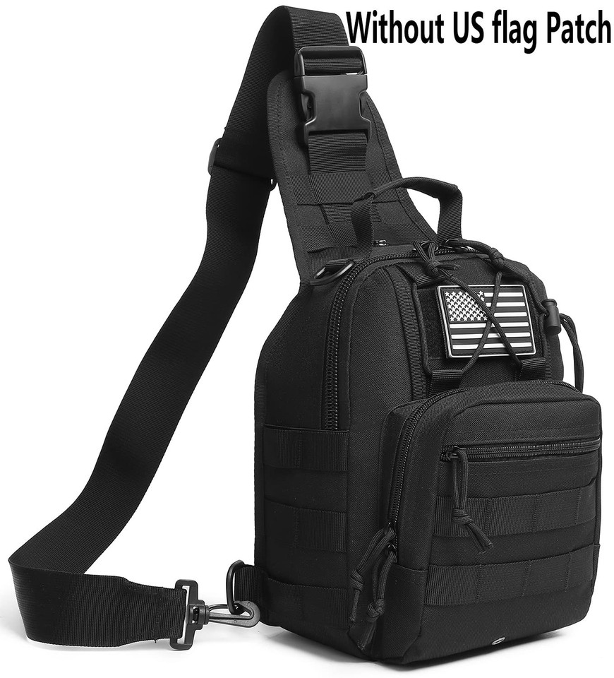 Mens Tactical Backpack Sling Shoulder Bag Molle Travel Chest Pack ...