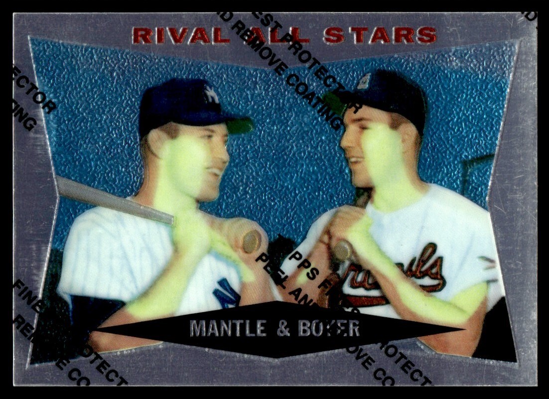 1997 Topps Reprints Finest Mantle Boyer Rival All Stars #28 Coating | eBay