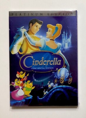 CINDERELLA 2-DISC PLATINUM EDITION DVD WITH SLIPCOVER WALT DISNEY 2005 ...