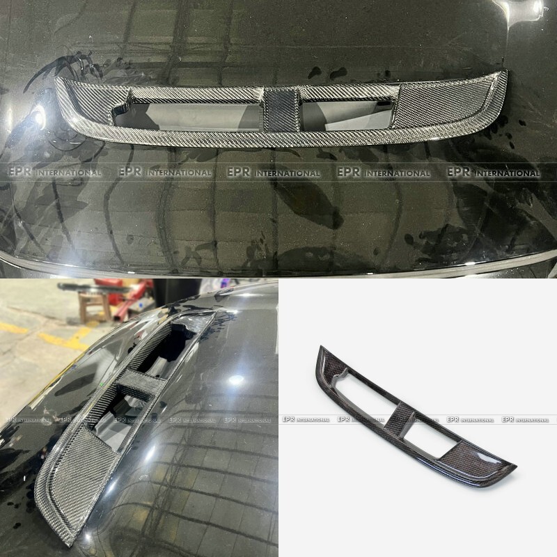 For Honda Civic FL5 Front Hood Vent Scoop Cover Replacement Red Dry ...