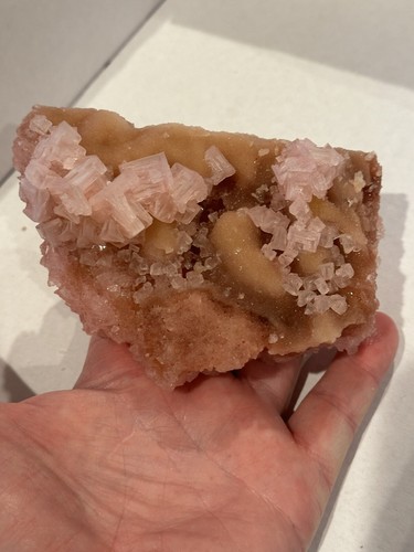 Pink Halite Crystal 5" Cluster Salt Specimen Owens Lake California 382 ...