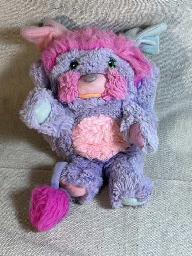 Vintage Popples Plush Pretty Bit Pink & Purple Stuffed Animal 8" Mattel ...
