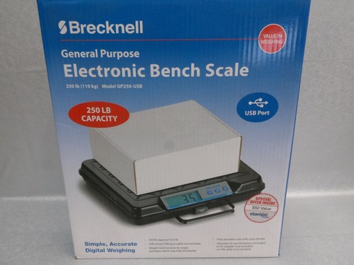 NEW IN BOX BRECKNELL GP250-USB ELECTRONIC SHIPPING POSTAL GENERAL BENCH SCALE | eBay