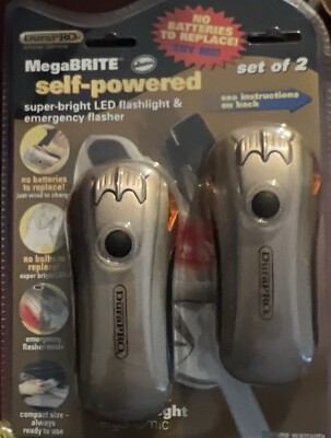 Durapro Megabrite LED Flashlights Self Powered Emergency Flasher ...