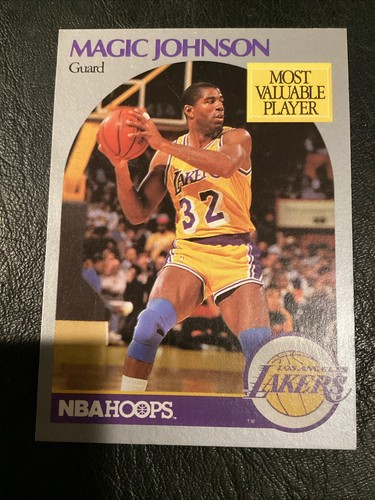 Earvin "Magic" Johnson 1990 NBA Hoops Most Valuable Player Card #157 LA ...