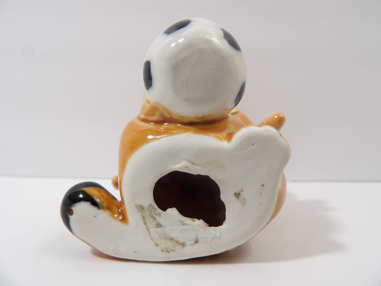 Old Ceramic Garfield Playing With Soccer Ball Figurine ~ 2 1/2" Tall | eBay