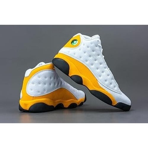 Nike Air Jordan 13 Retro White University Del Sol Black 414571-167 Mens ...