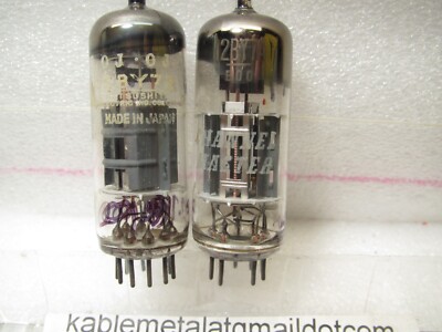 12BY7 12HL7 GREY PLATE & PLATE CURRENT Matched PAIR | eBay