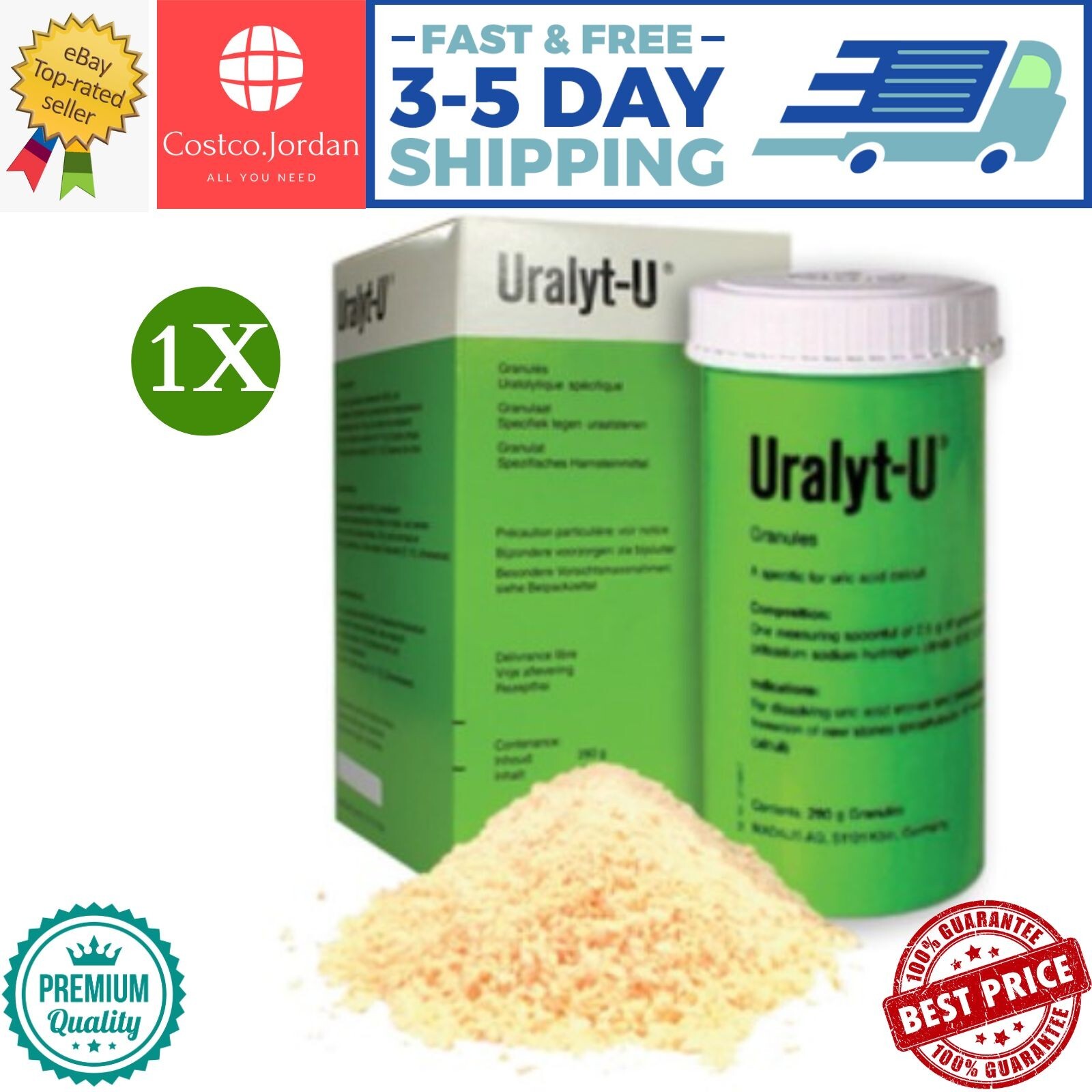 1 Box X URALYT-U GRANULES 280 GM MADAUS FOR RENAL STONEs, FAST SHIPPING ...