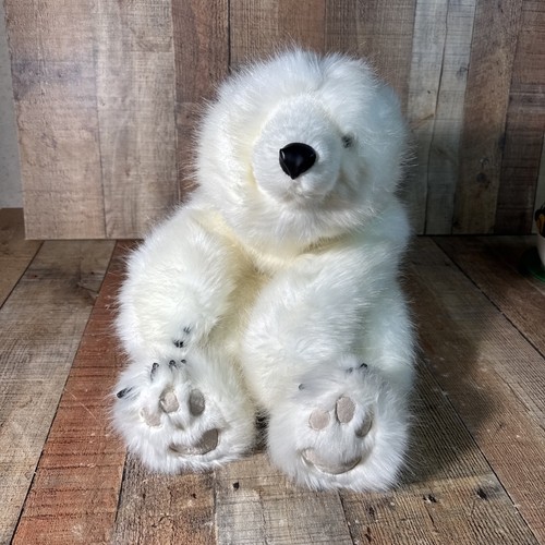 Ditz Designs Realistic Polar Bear Plush 27” Weighted Stuffed Toy Hen ...