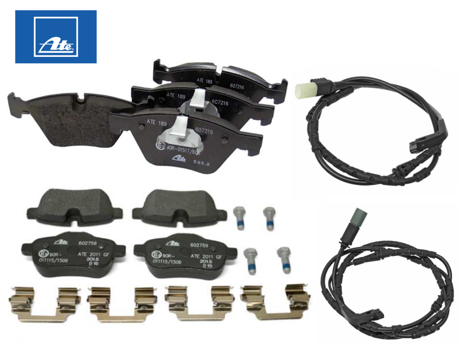 Front Brake Pad Rear Brake Pad Set OEM ATE + Sensor for BMW E89 Z4 09-10 | eBay