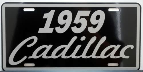 1959 59 CADDY METAL LICENSE PLATE FITS CADILLAC ELDORADO COUPE DEVILLE ...