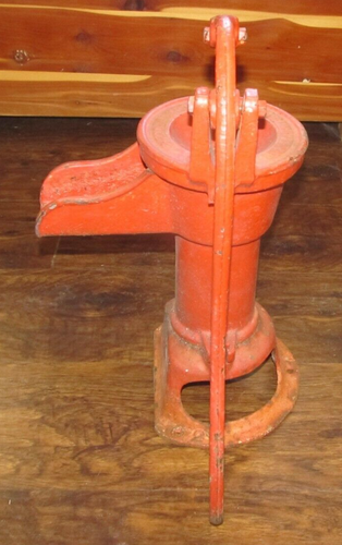 Antique Vintage Red Jacket Farm Kitchen Well Water Hand Pump Heavy Cast ...