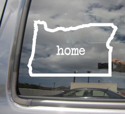 Oregon State Home Outline USA America - Vinyl Die-Cut Decal Sticker ...