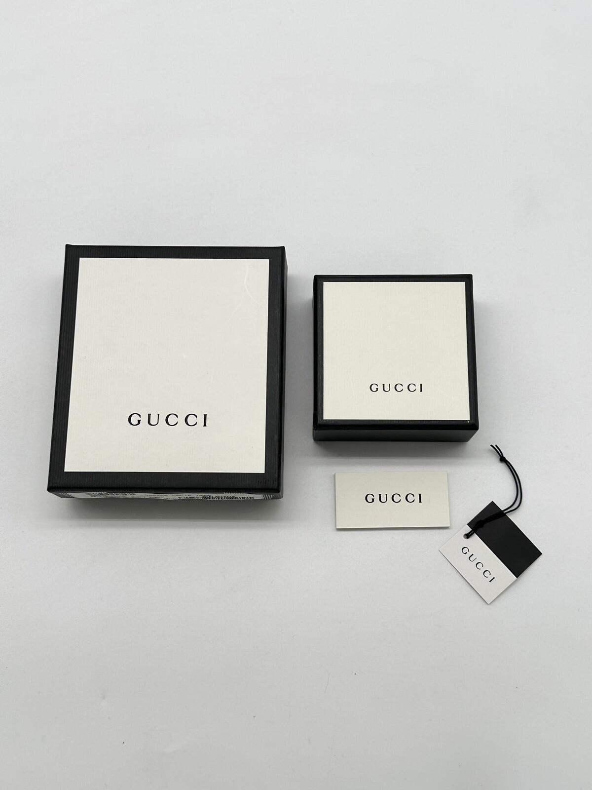 Authentic Gucci Empty Gift Storage Box white &black 5x4.5x1.5" 3.5 x3.5 ...