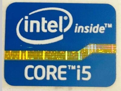 Genuine Intel Core i5 Inside Case Badge Sticker (2nd 3rd Generation) | eBay