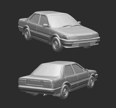 Miska Miniatures Ultra Modern Sedan Car Terrain Scenery 15mm 20mm 28mm ...