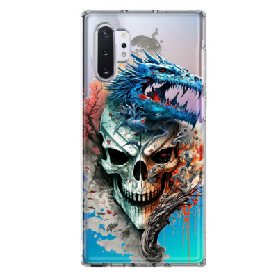 For Samsung Galaxy Note 10 Plus Shockproof Hybrid Case, Blue Dragon ...