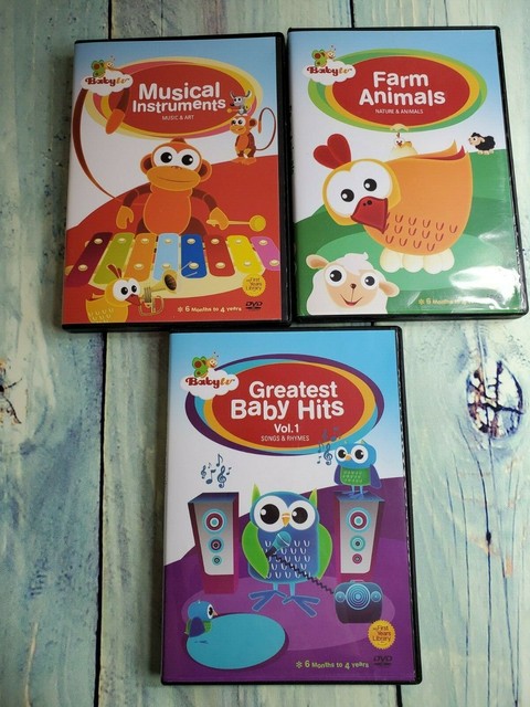 RARE BabyTv DVDs Greatest Baby Hits Vol 1, Farm Animals, Musical ...