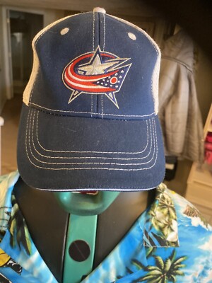 Columbus Blue Jackets Tim Hortons Ball Cap Blue Adjustable Hat Ohio CBJ ...