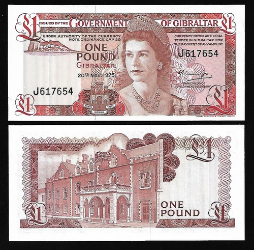 Gibraltar - One Pound Note - 1975 - P20a - Uncirculated | eBay