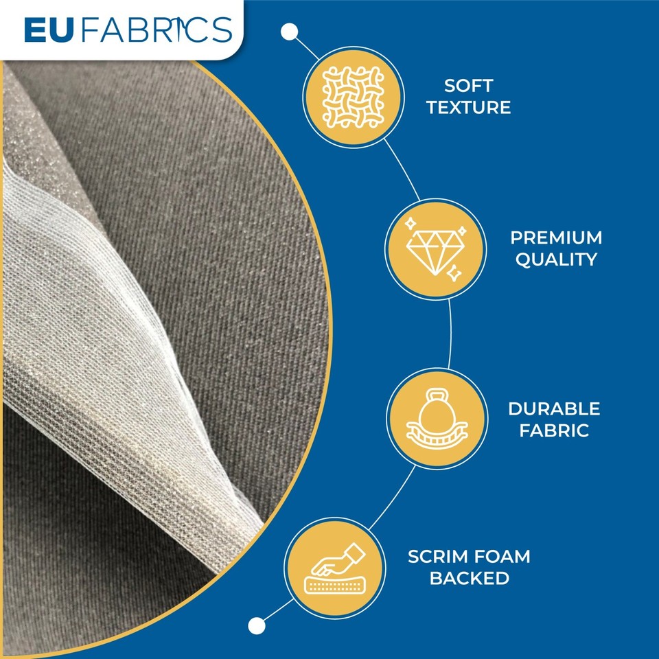 scrim foam fabric Upholstery Seating Headlining DIY 6mm 12mm 18mm 150cm ...