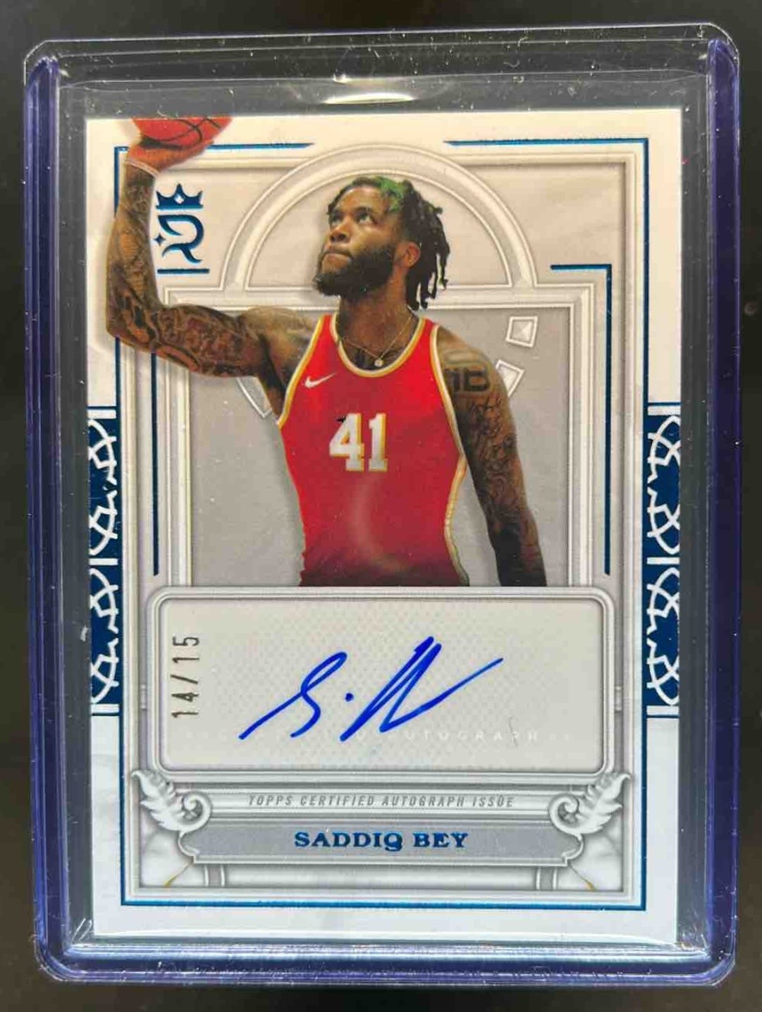 2023-24 Topps Royalty - Court Circular Autographs Saddiq Bey #CCA-SB ...