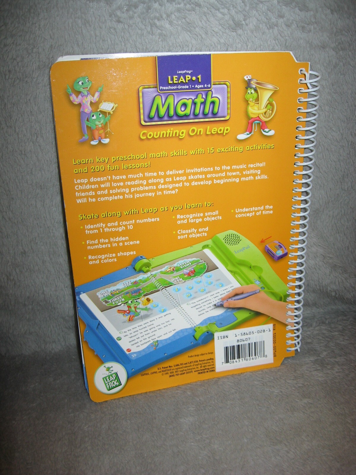 LeapPad ~ Grade 1 ~ Math Counting on Leap Book + Cartridge 2210A | eBay