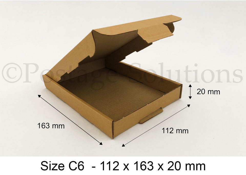 Large Letter box Royal Mail PIP Boxes C4 C5 C6 C7 DL Card board Postal ...