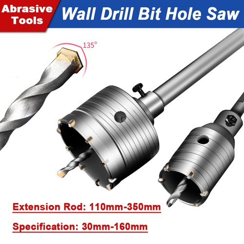 Diamond SDS PIUS Core Drill Bit Set Hole Saw Cutter for Concrete Brick ...