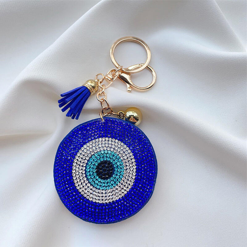 Turkey Eyes Crystal Keychains For Women Keychain Key Ring Bag ...
