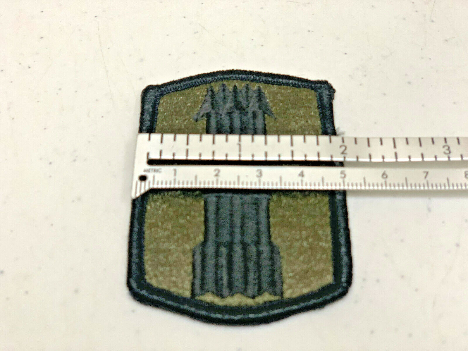 US ARMY 197TH FIELD ARTILLERY BRIGADE SUBDUED EMBROIDERED PATCH OD ...