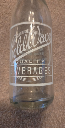 COLD WAVE ICE CREAM & BOTTLING CO. IRONTON, OHIO GLASS SODA BOTTLE. | eBay