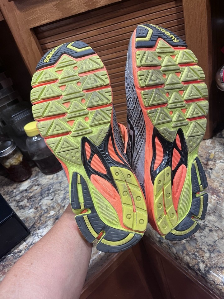 Saucony Racing Type A6 Running Shoes Mens 13 Neon Orange Hydramax | eBay