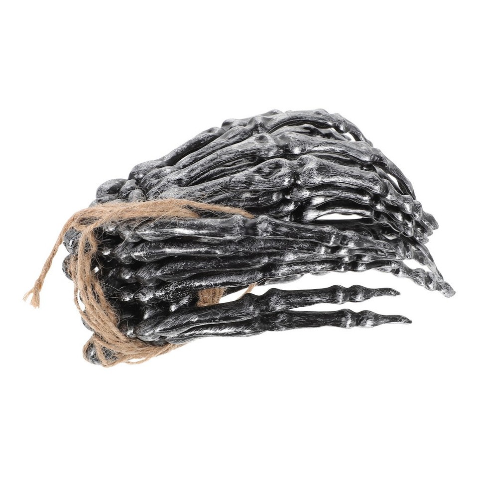 6pcs Halloween Skeleton Hands Decor Fake Hand Bones Haunted House Party ...