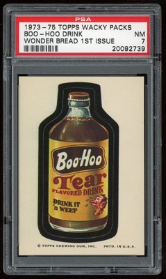 1973 Topps Wacky Packages Sticker Boo-Hoo Drink Wonder Bread 1st Series ...