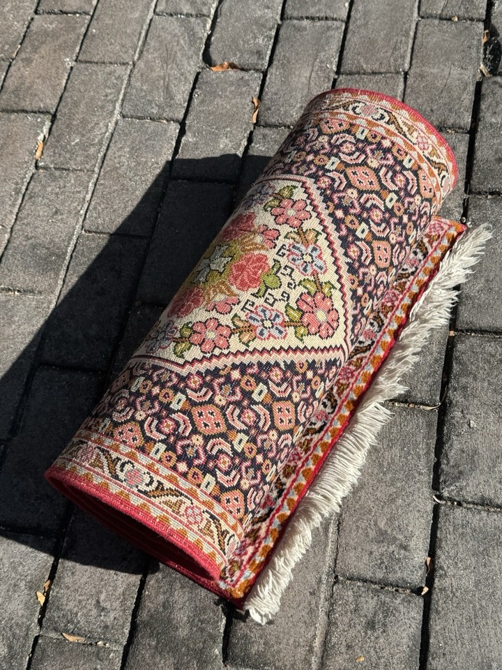 VTG Oriental Persiene Sene Bijar Hand Knotted Narrow Runner 96 X 21 ...