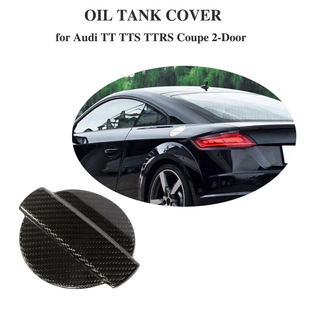 Black Fuel Filler Door Tank Gas Cap Lid Cover Carbon for Audi TT TTS ...