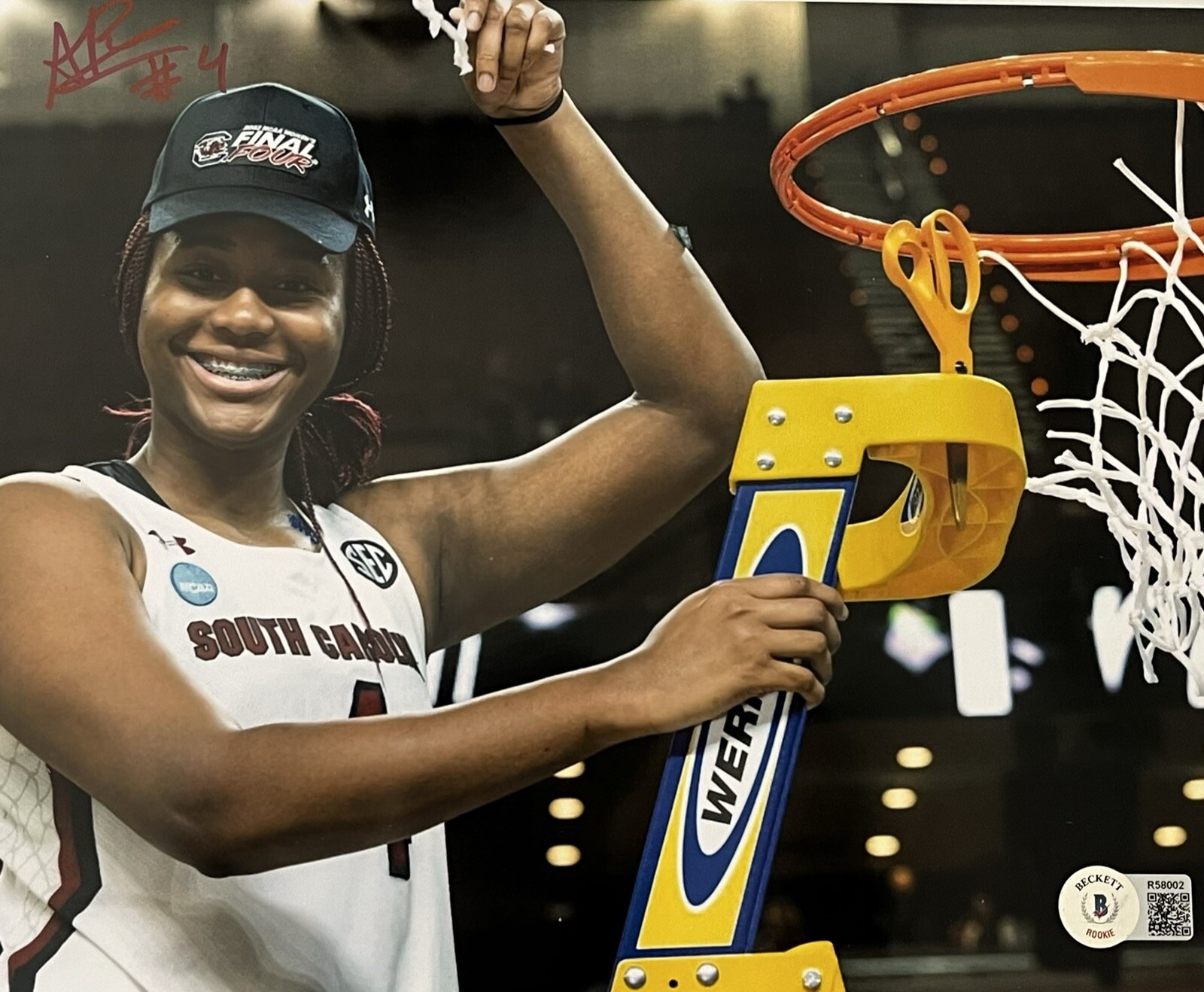 ALIYAH BOSTON SIGNED 8x10 Photo Indiana South Carolina BAS Rookie ...