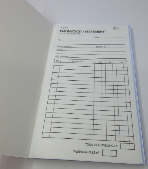 5 x Olympic Tax Invoice & Statement Book 724 Carbonless 50 Leaf ...