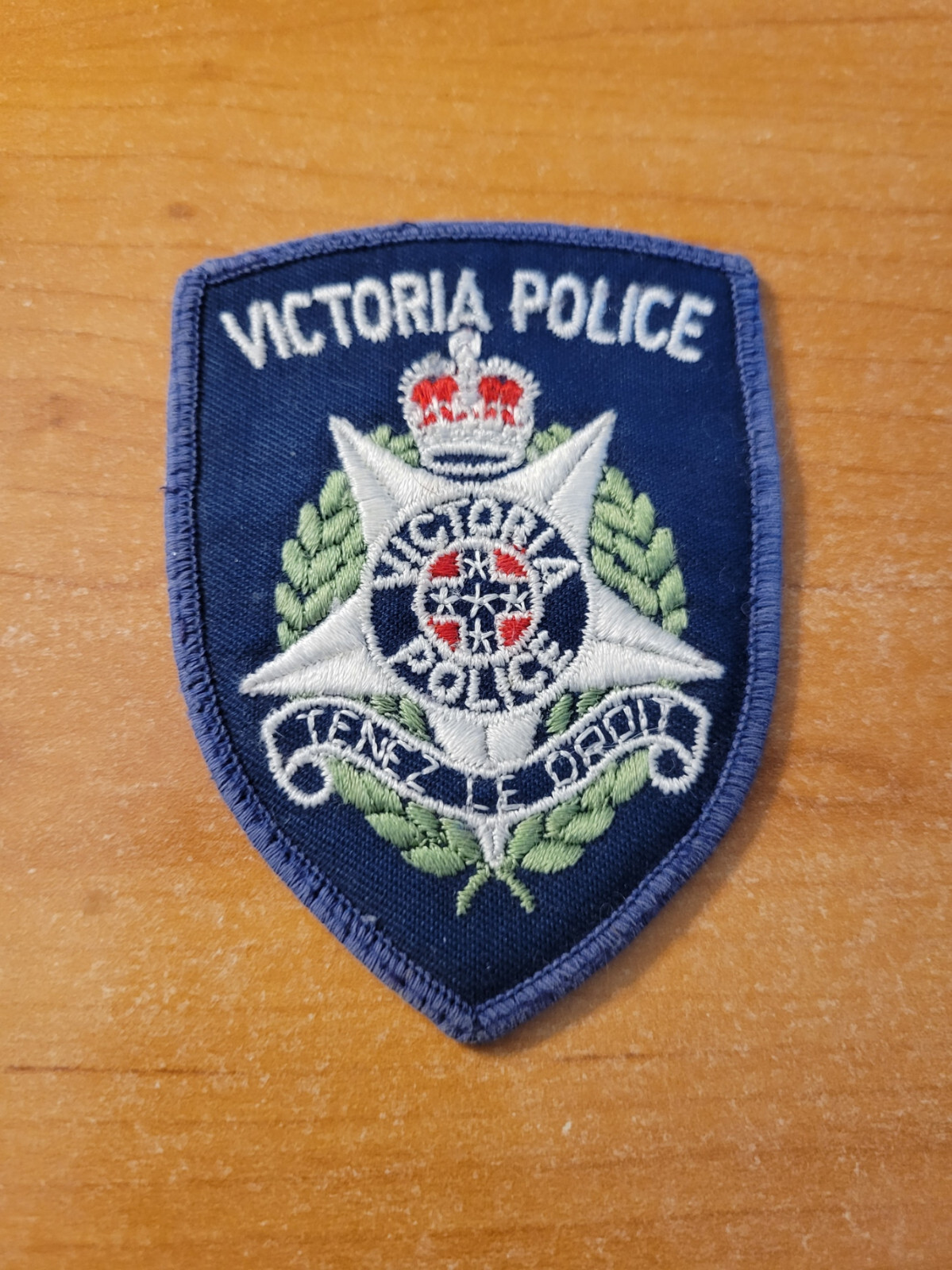 Victoria Police Australia Patch with Motto in French | eBay