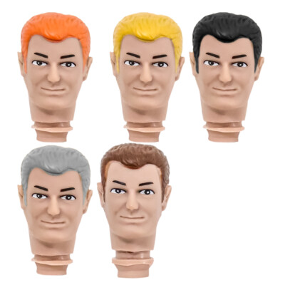 Complete Set of 5 Custom Bruce 8 inch Roto Molded Heads for Retro ...