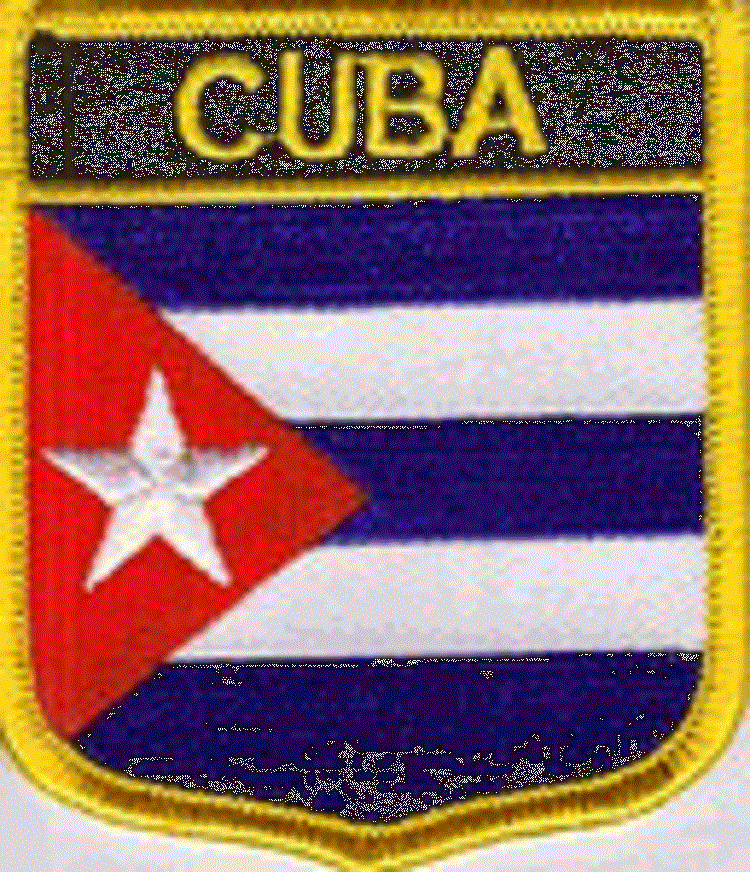 CUBA SHIELD FLAG EMBROIDERED PATCH --- IRON-ON --- NEW 2.5" x 2.75" | eBay