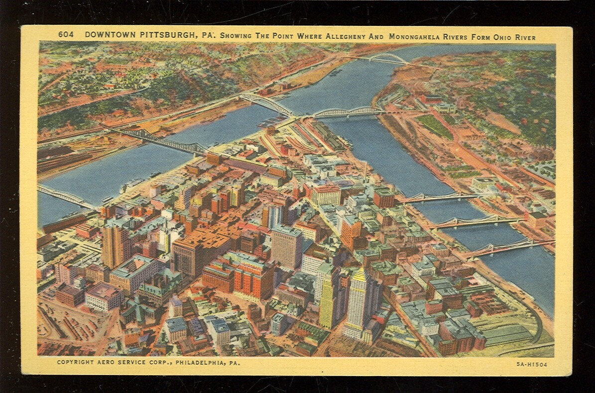 Allegheny And Monongahela River Map