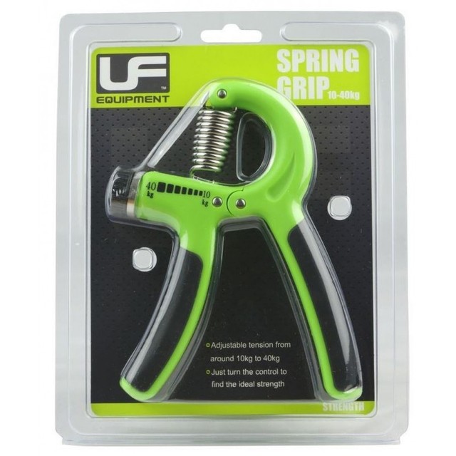 Urban Fitness Adjustbale Spring Hand Held Exerciser Grip Strength Green ...