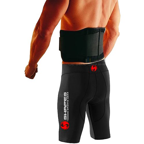 Neoprene Double Pull Magnetic Lumbar Support Lower Back Belt Brace ...