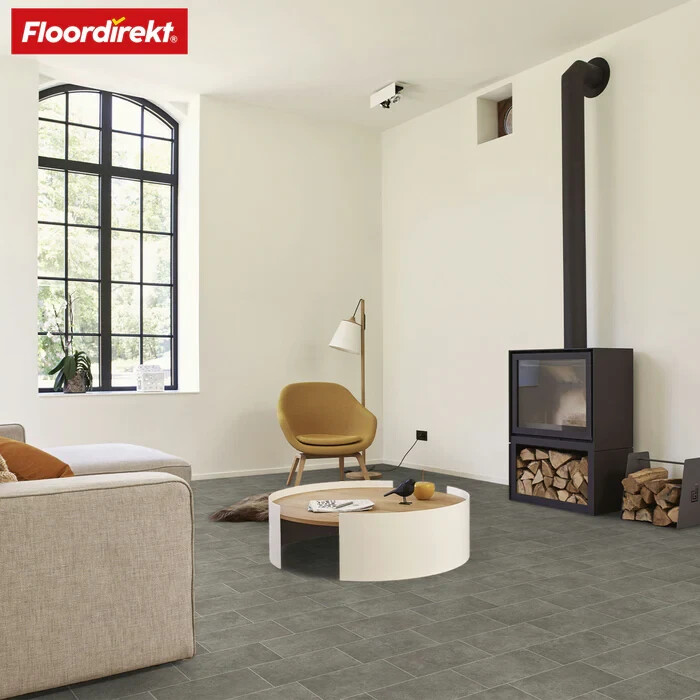 PVC Bodenbelag Vinylboden CV Belag Plaza in Fliesen-Optik Meterware 6 ...